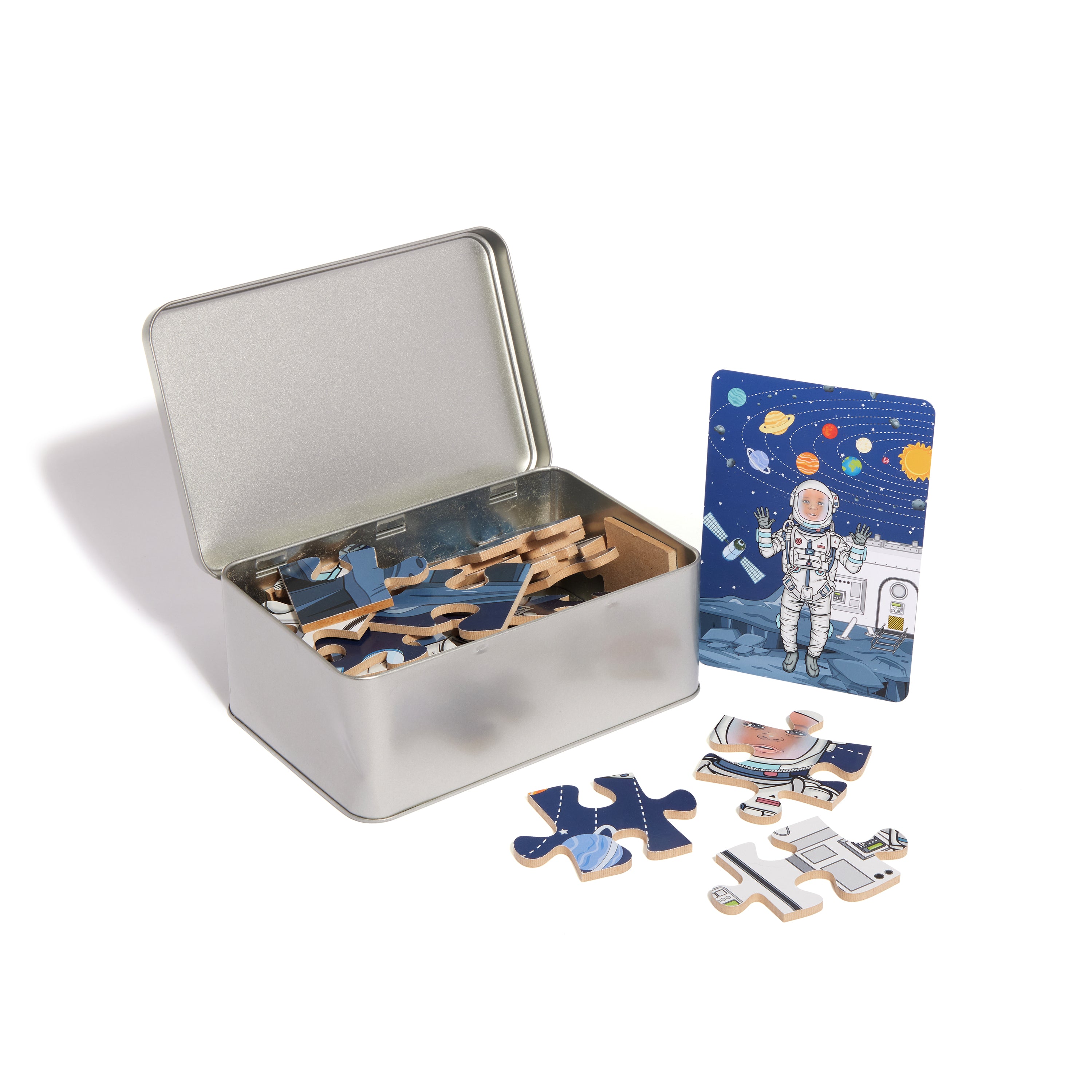 Wooden Occupation Jigsaw Puzzles for Kids - Space-themed Astronaut ...