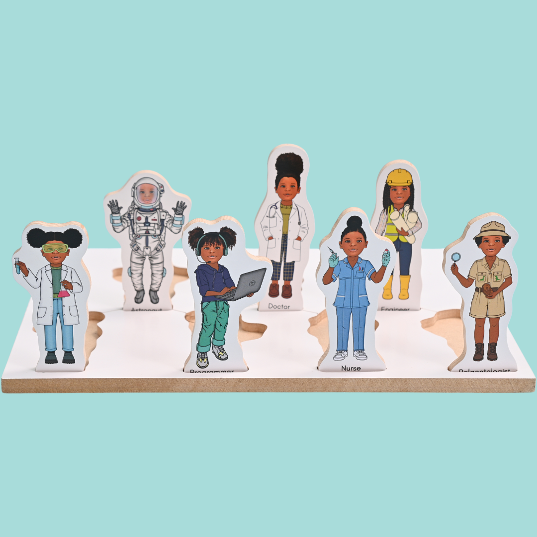 STEM Careers Wooden Puzzles for Kids | Educational Montessori Toy with ...